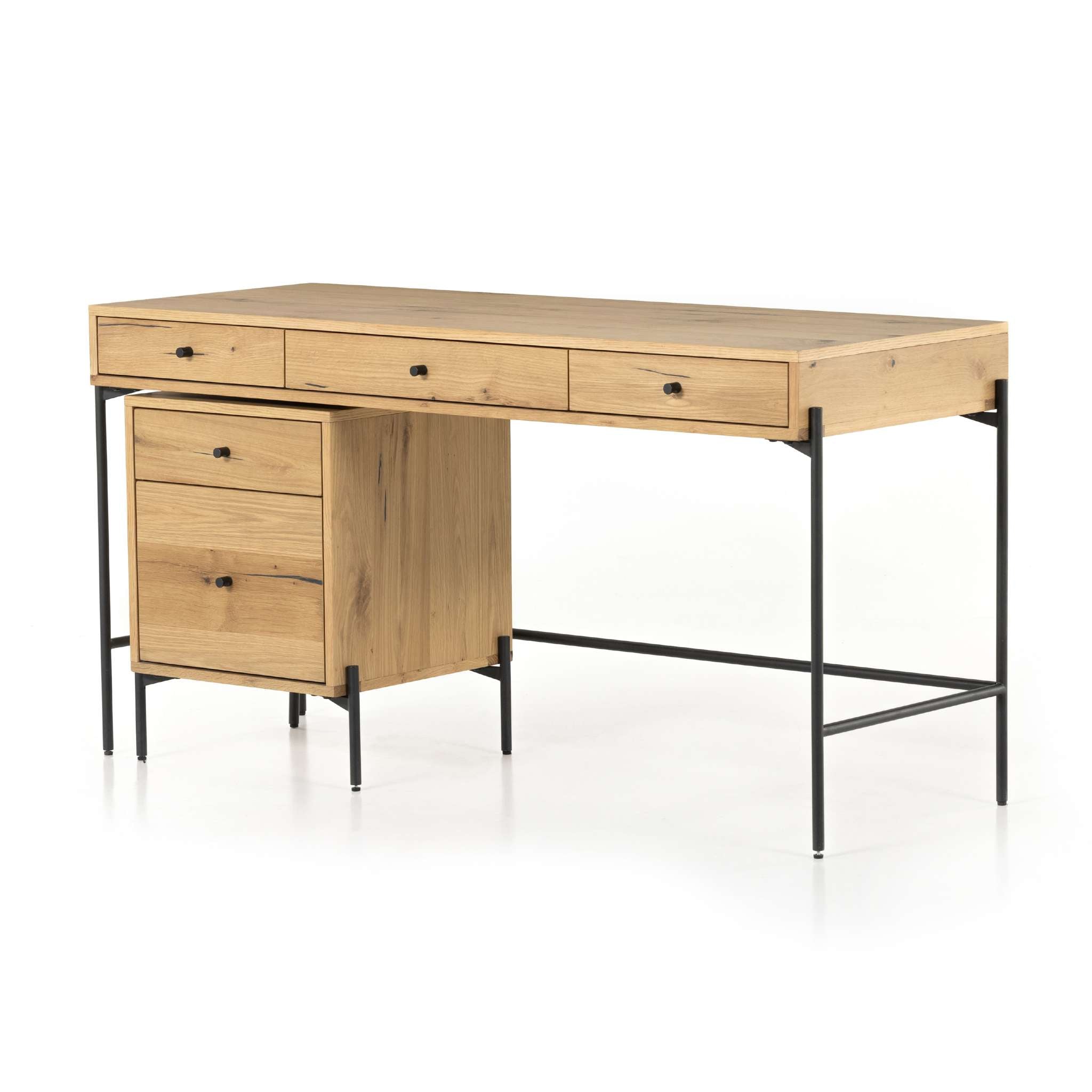 Eaton Desk With Filing Cabinet – Native Citizen